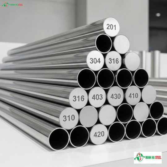 Ống inox trang trí Việt Nam 201, 304, 316, 403, 430, 410, 310, 420(08/2025)